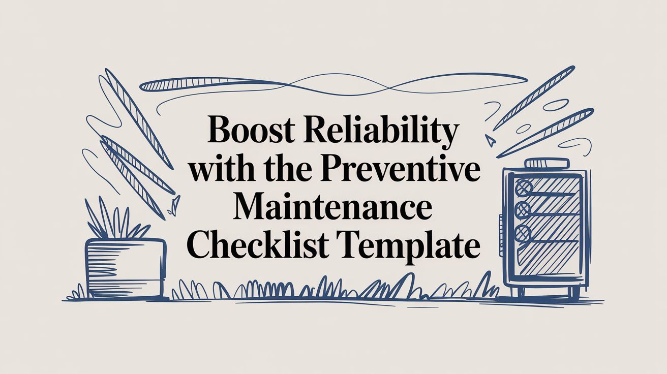 Boost Reliability with the preventive maintenance checklist template