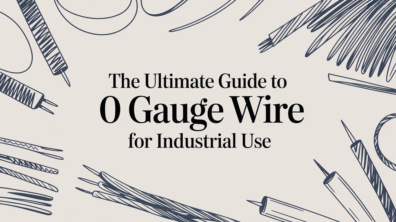 The Ultimate Guide to 0 Gauge Wire for Industrial Use